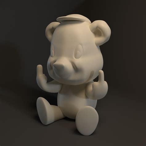 Passiveaggressive Teddy Bear By Illya Download Free Stl Model