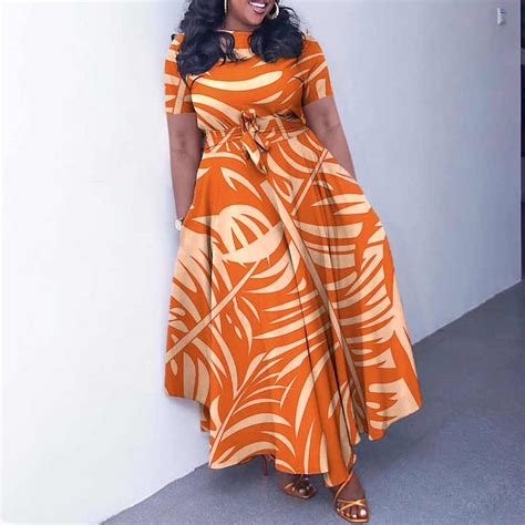 Latest Design Plus Size Dresses Women Casual Elegant Short Sleeve Lace