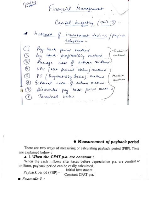 Formulas Of Financial Management Pdf