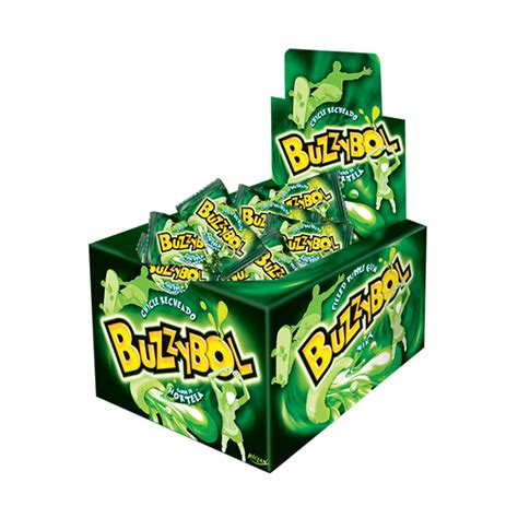 Chicle Buzzy Bol Recheado C40 Hortela Tateno Supermercado