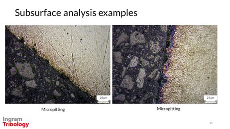 Subsurface Analysis Ingram Tribology