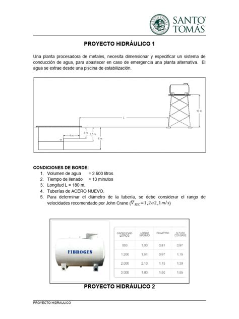 Proyecto Hidraulico Pdf Tubería Transporte De Fluidos Agua