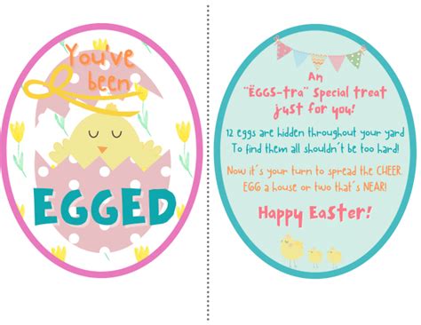 Youve Been Egged Free Printable