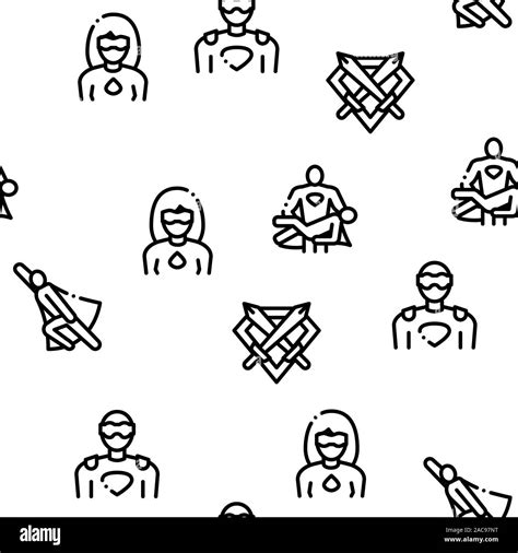 Super Hero Seamless Pattern Vector Stock Vector Image And Art Alamy