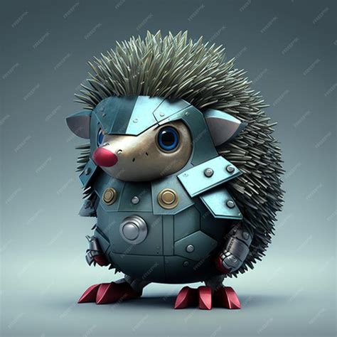 Premium Ai Image A Hedgehog In A Pokemon Style With Steel