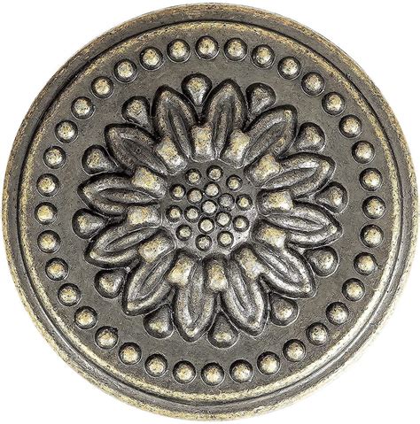 Round Antique Brass Drawer Knobs Dresser Knobs Antique Gold Knobs