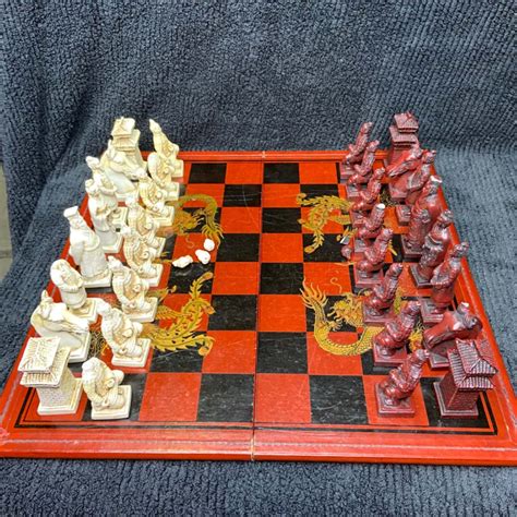 Vintage Chinese Chess Set At Aaron Stubbs Blog