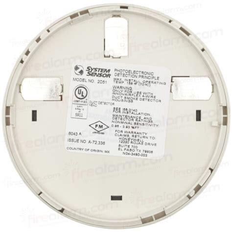 System Sensor 2d51 Photoelectric Smoke Detector
