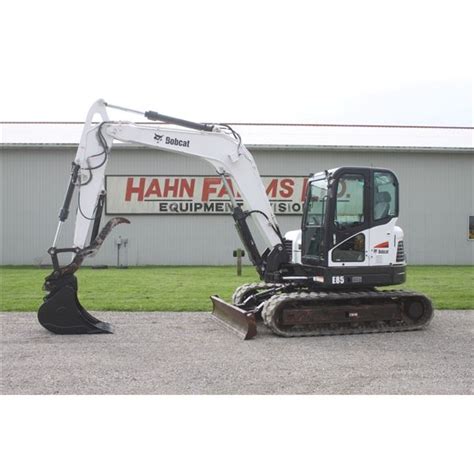 Bobcat E85 Excavator Cab Air Hydraulic Thumb Long Stick Coupler Dozer Blade 2700 Hours One O