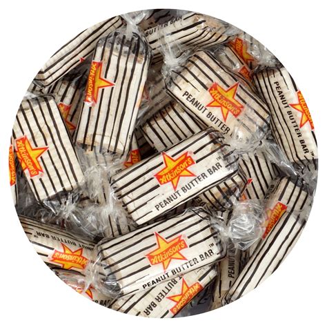 Hampton Popcorn And Candy Company Peanut Butter Bars Candy 2 Pound Bulk