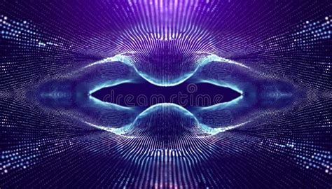 Abstract Digital Background With Patterns Stock Illustration
