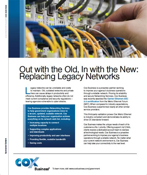 Replacing Legacy Networks