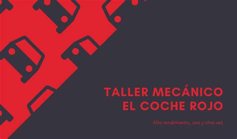 Explorá Nuestras Plantillas De Tarjetas De Presentación Para Mecánicos