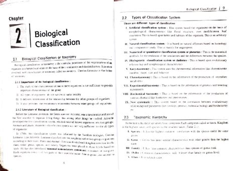 Biological Classification 22 Chapter 9 Overview Of Classification