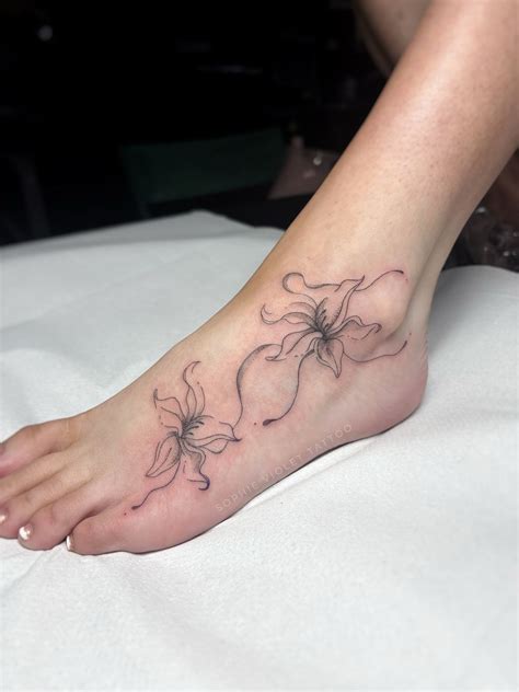 Tattoo Placement Ideas For Lily Lily Flower Tattoo For Foot Lilies