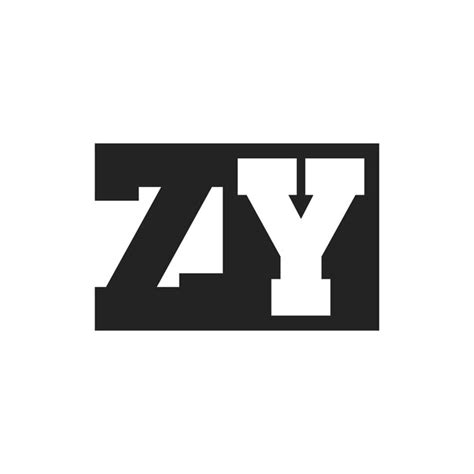 La Letra Inicial Zy Diseño De La Plantilla Del Logotipo Zy Vector Premium