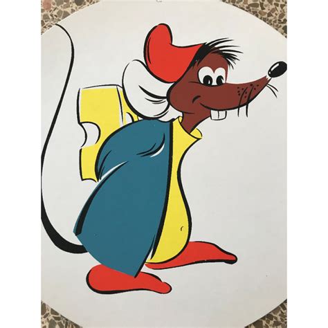 Disney Cinderella Mice Birds And Lucifer 10 Large Vintage Cinema Displays Hangers ~1950s1960s