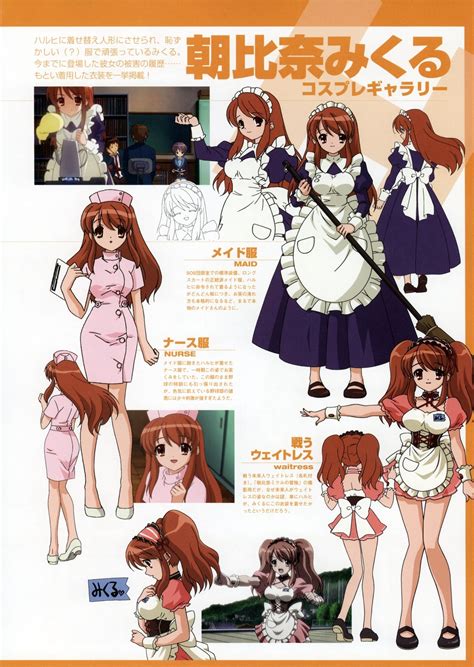Tmohs Model Sheet 3 Mikuru Asahina By Anycartoonrp Mikuru On Deviantart