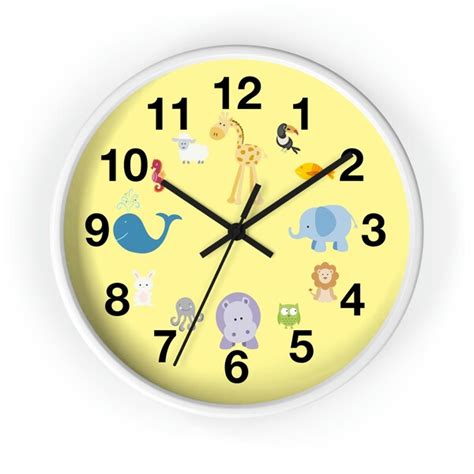 Nursery Clock Etsy