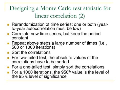 Ppt Significance Testing Using Monte Carlo Techniques Powerpoint Presentation Id 417175