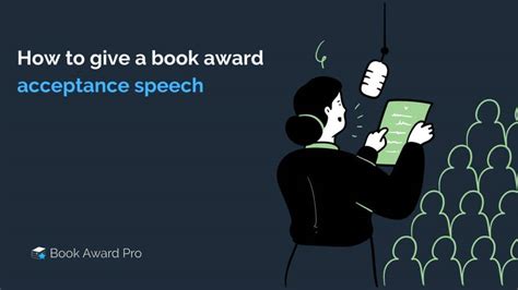 How To Give A Book Award Acceptance Speech Book Award Pro