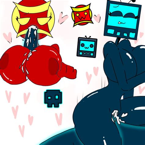 Rule 34 1boy 2girls Blowjob Blue Skin Cube 11 Geometry Dash Cube