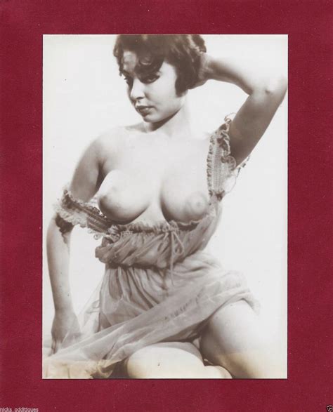 1950 Vintage Nude Photo~mega Busty Big Boobs Sultry Pinup Wperky Puffy