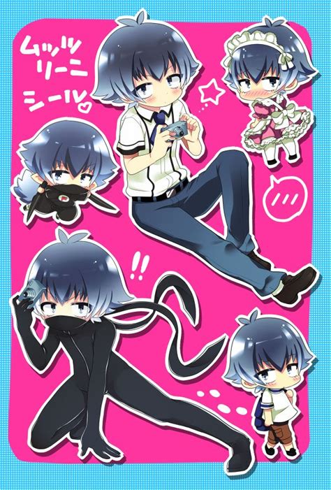1boy Ahoge Alternatecostume Bakatotesttoshoukanjuu Blueeyes