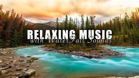 Relaxing Music And Waterfalls Sounds Soft Music Calms The Nervous