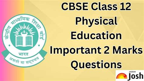 2 Marks Important Questions For Cbse Class 12 Physical Education 2024