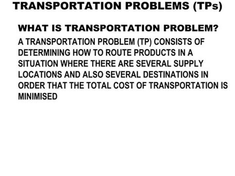 Transportation Problem Stepping Stone Method Pptx