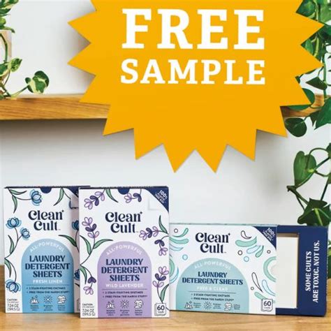 Clean Cult Sample Free Laundry Detergent Sheets