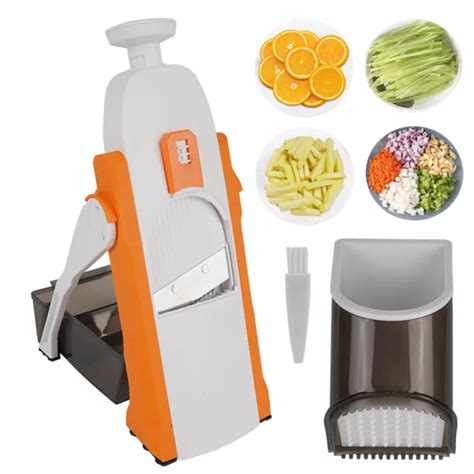 Safe Mandoline Vegetable Slicer Adjustable Vegetable Chopper Mandolin
