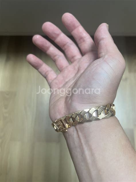 18k 팔찌 금팔찌 체인 팔찌발찌 중고나라