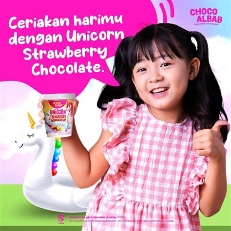 Unicorn Strawberry Chocolate Choco Albab Food And Drinks Packaged