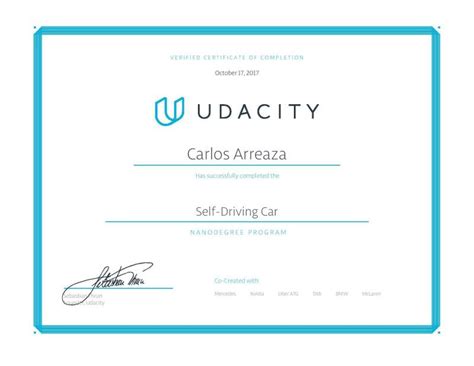 Carlos Arreaza On Linkedin After One Year Of Hard Work I Have Finally Graduated From Udacity S