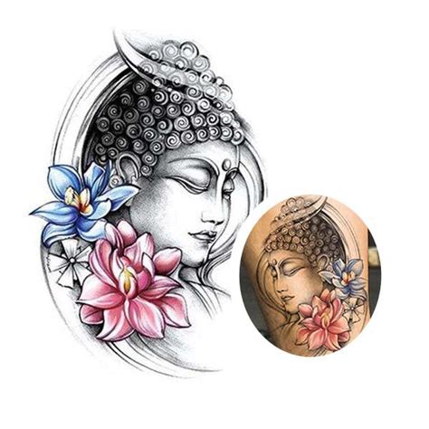Lotus Flower Buddha Tattoo