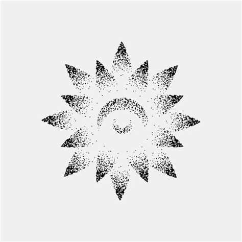 Impossible Star With Black Dots Royalty Free Vector Image