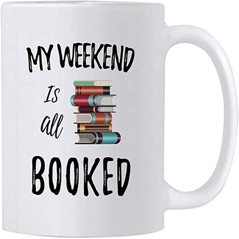 Reading Coffee Mug My Weekend Is All Booked 11 Oz Grandado