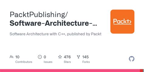 Github Packtpublishingsoftware Architecture With Cpp Software