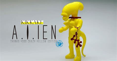 A I Ien Unique Invader Thanks 4000 Crazy Yellow Edition By Kikkake Toys