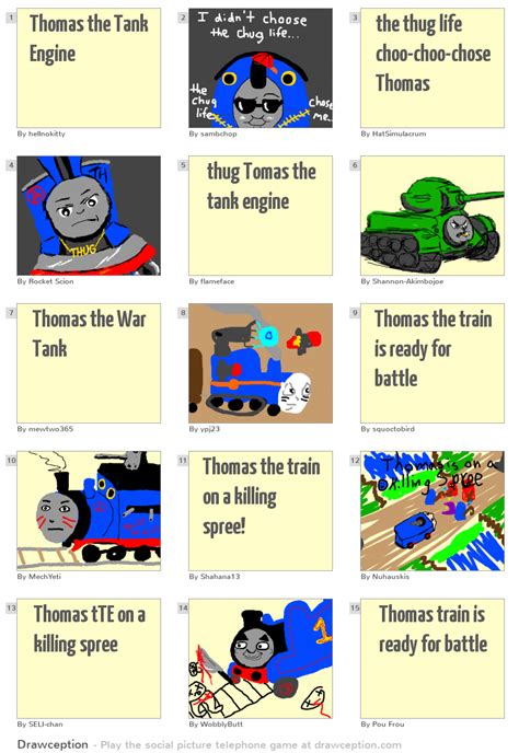 Thomas The Tank Engine Drawception