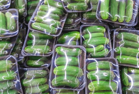 Premium Ai Image Ripe Cucumber In Package