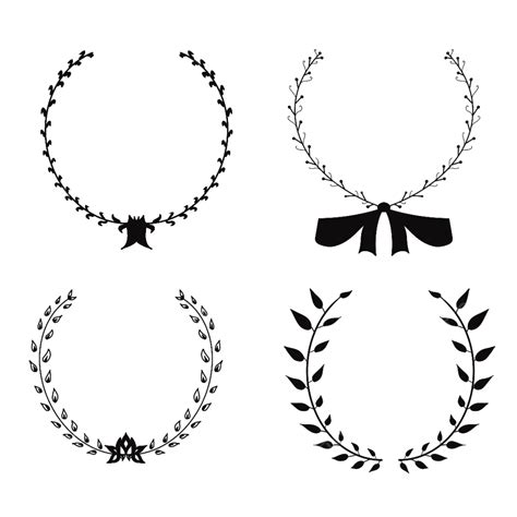 Wheat Border Png Image Black And White Wheat Border Black And White