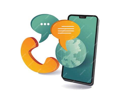 Premium Vector The World Of Smartphone Communication Applications