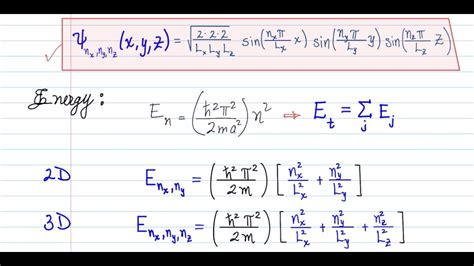 Separation Of Variables Schrödinger Equation In 2d And 3d Ode Particle