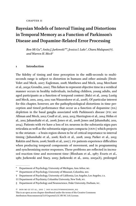 (PDF) Bayesian Models of Interval Timing and Distortions in Temporal Memory as a Function of ...