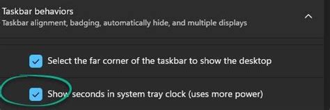 How To Show Seconds In Taskbar Clock In Windows