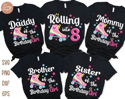 Rolling Into 8 Birthday Girl Svg Bundle 8 Birthday Girl Etsy
