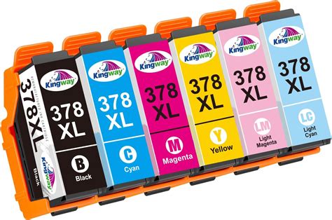 KINGWAY XL Ink Cartridges Remanufactured For Epson XL Ink Cartridges Multipack For